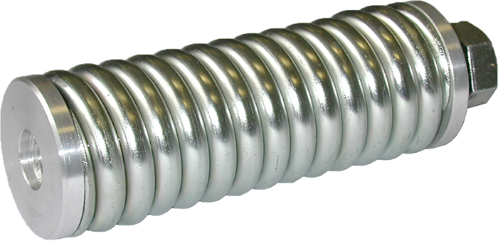 Heavy-duty stainless steel parallel spring mount base, 108mm x 35mm O.D ...